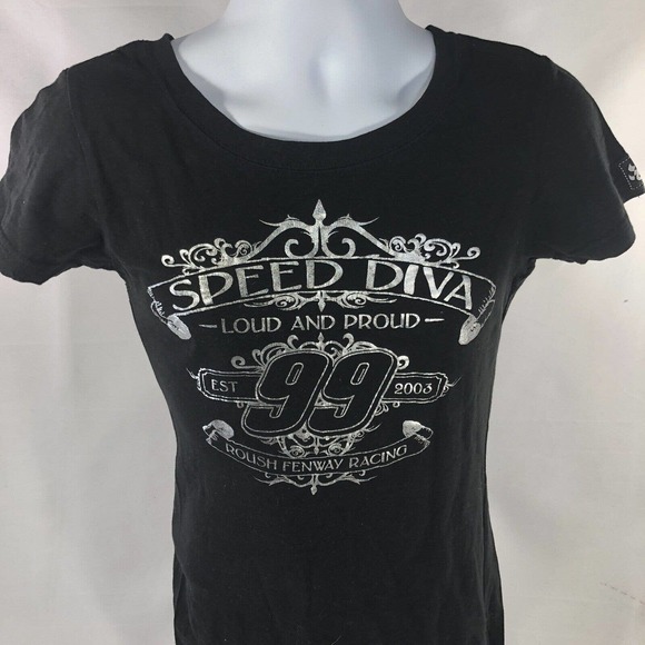 Chase Authentics | Tops | Nascar Speed Diva Black Shirt Roush Fenway ...